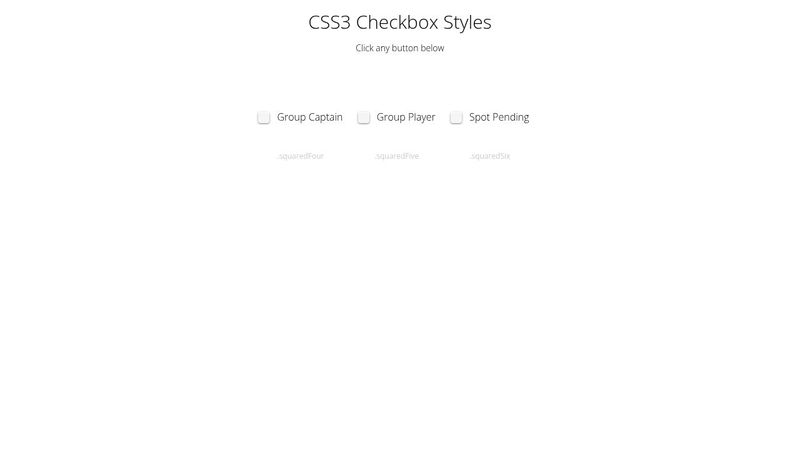 CSS3 Checkbox Styles