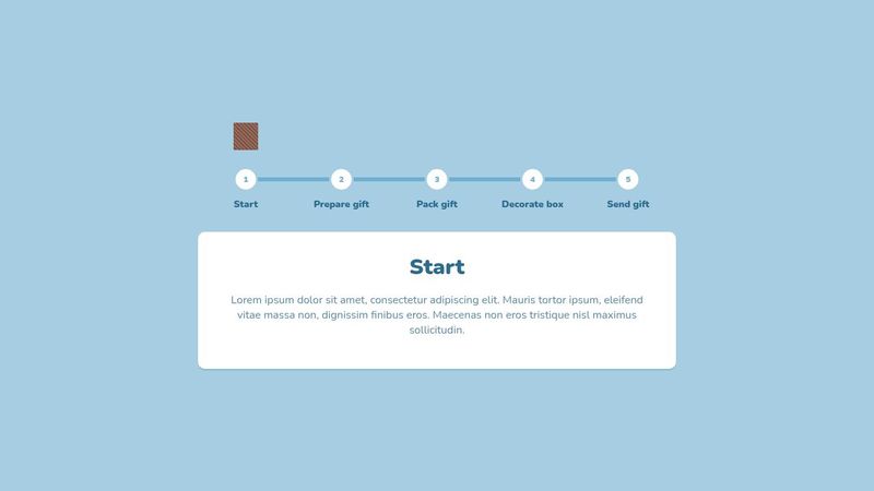 CodePen - CSS only order process steps