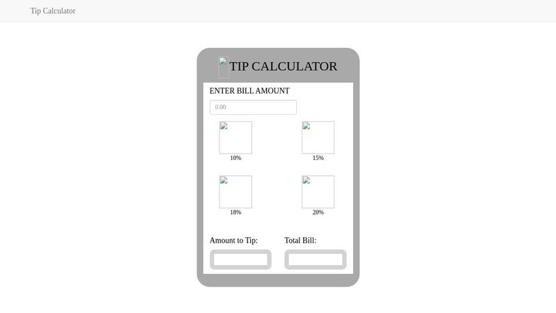 Javascript Tip Calculator