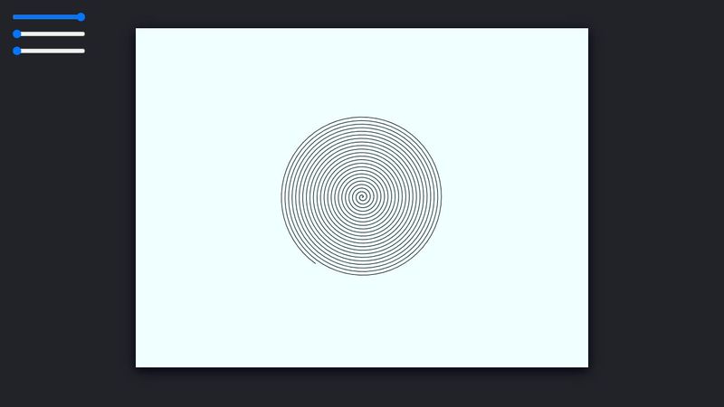 Archimedean Spiral (p5.js)