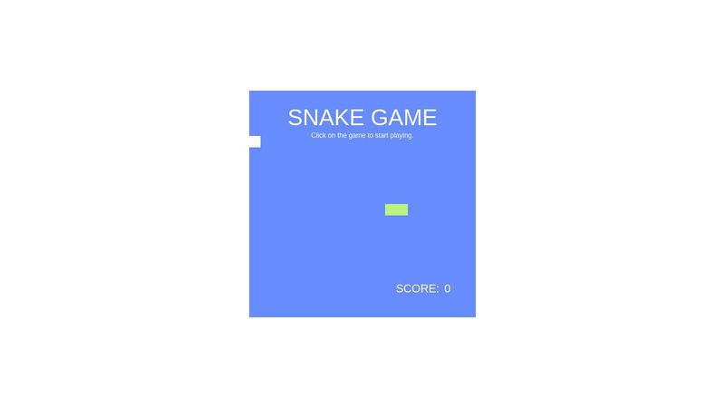 Snake Game With P5 JS Snake Game With P5 JS