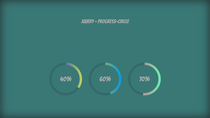 jQuery - progress circle