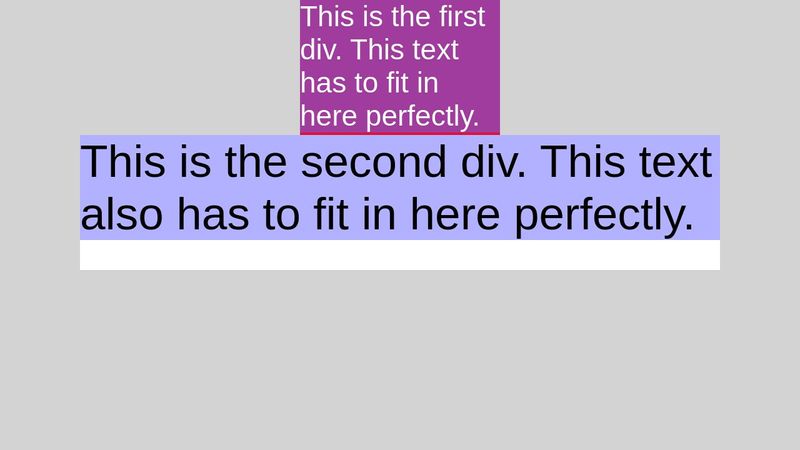 Resize Text to Fit Div