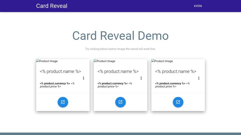 Materialize Card Reveal Demo