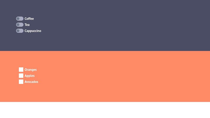 custom css radio buttons and checkboxes