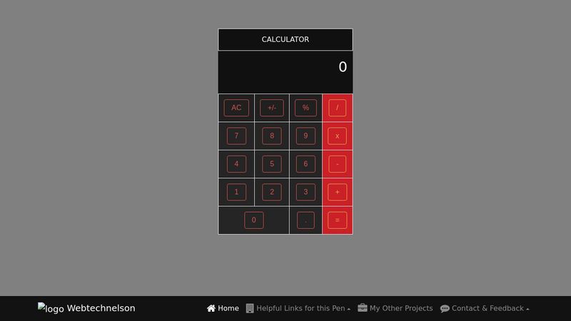 JavaScript Calculator - FreeCodeCamp