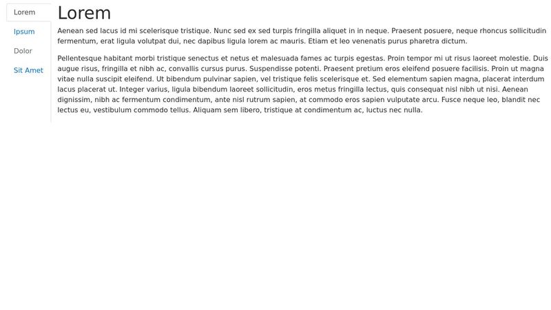 Bootstrap 4 Vertical Tabs