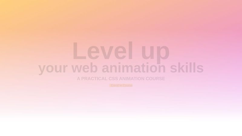 Animated Hero Header