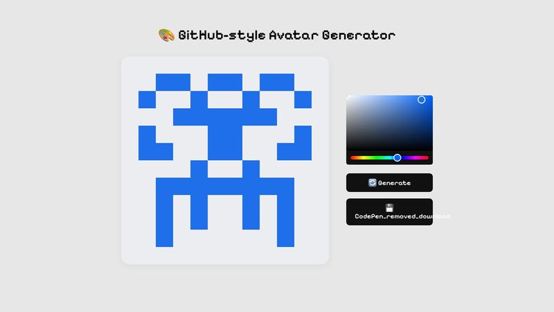 GitHub Avatar Generator