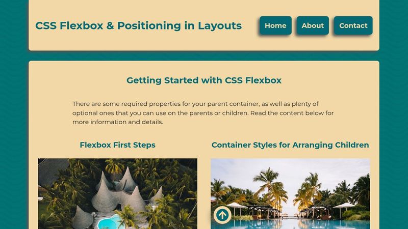 Flexbox & Positioning Introduction - STARTER