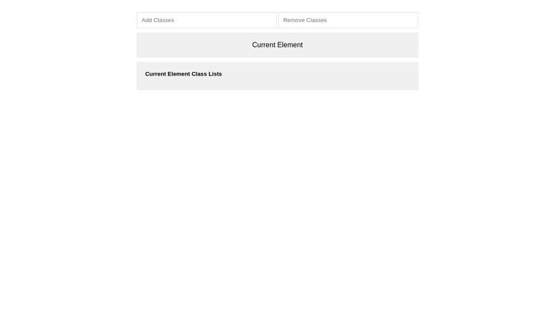 JavaScript input adding and removing classes
