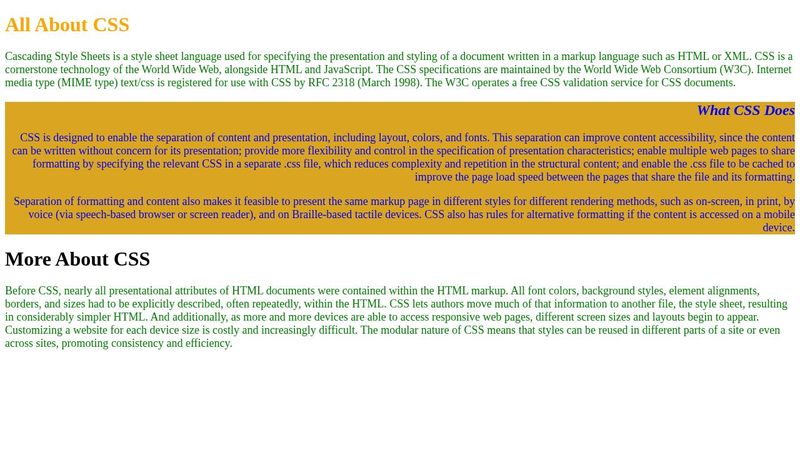 CSS 101 - Mini Challenge 1