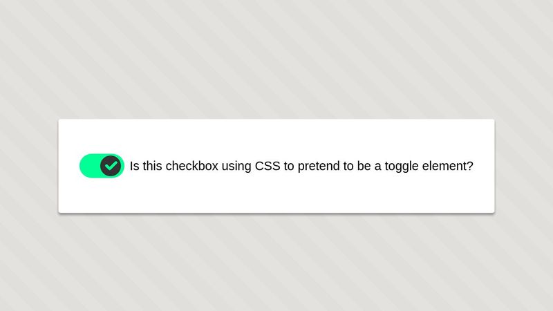 CSS-only Toggle Checkbox