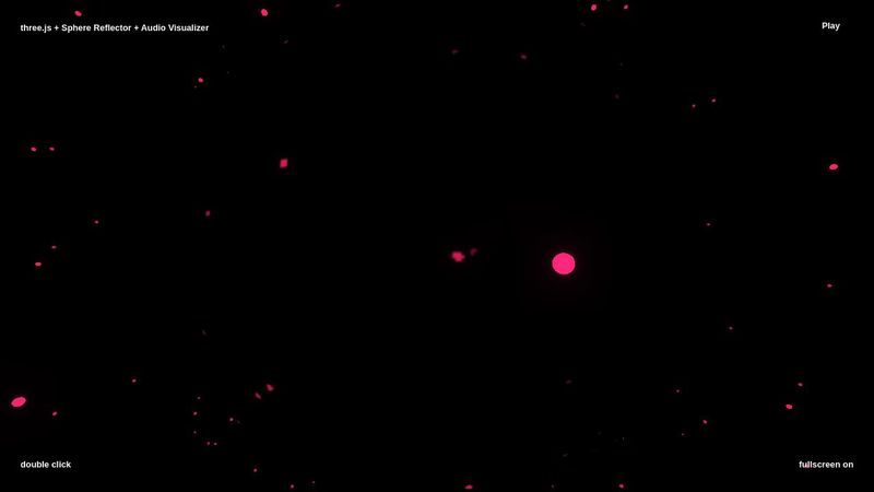 three.js + Sphere Reflector + Audio Visualizer
