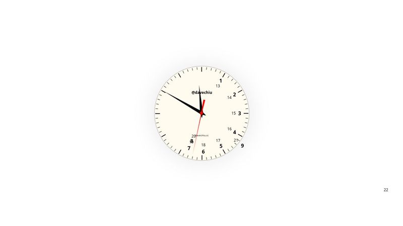 CSS3 Clock Face