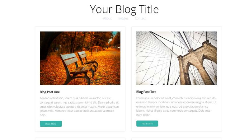 Responsive HTML/CSS Blog List