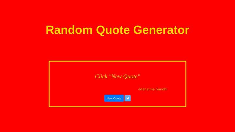 Random Quote Generator
