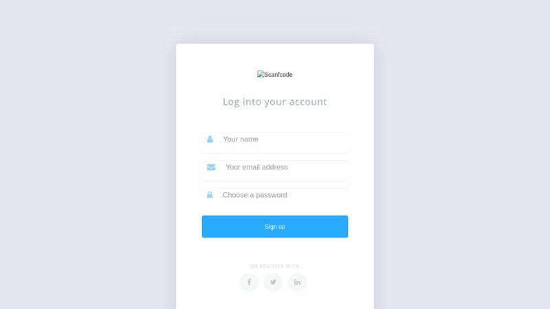 Login/Registeration form