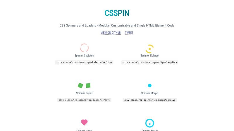 CSSPIN - CSS Spinners and Loaders