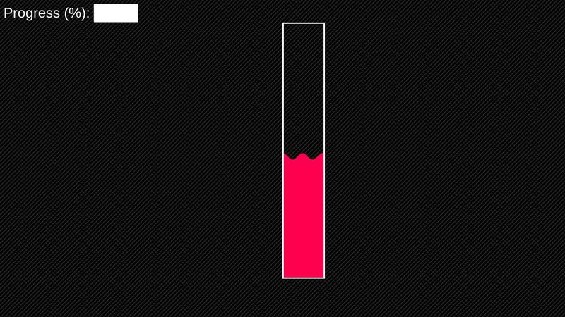 Vertical Liquid Progress bar