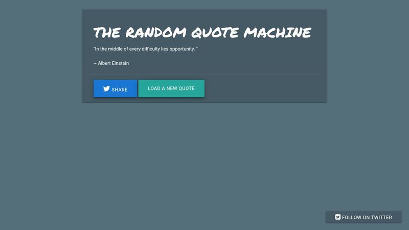 fcc: Random Quote Machine