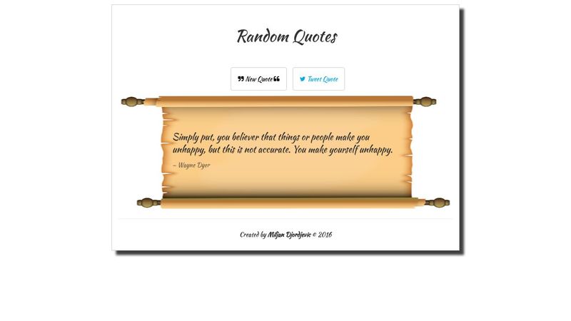 Random Quote Machine