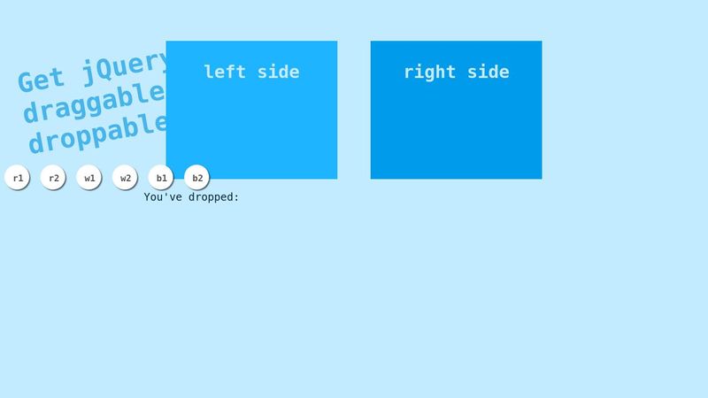 Get droppable and draggable IDs on jQuery drop event