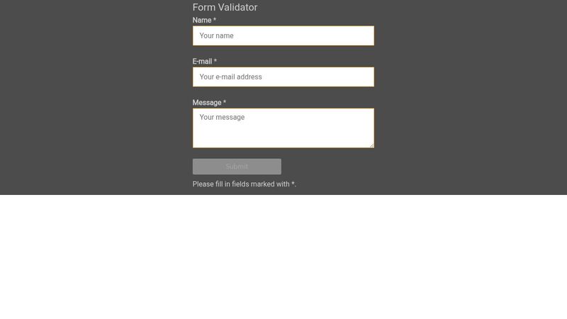 Form JS-Validation