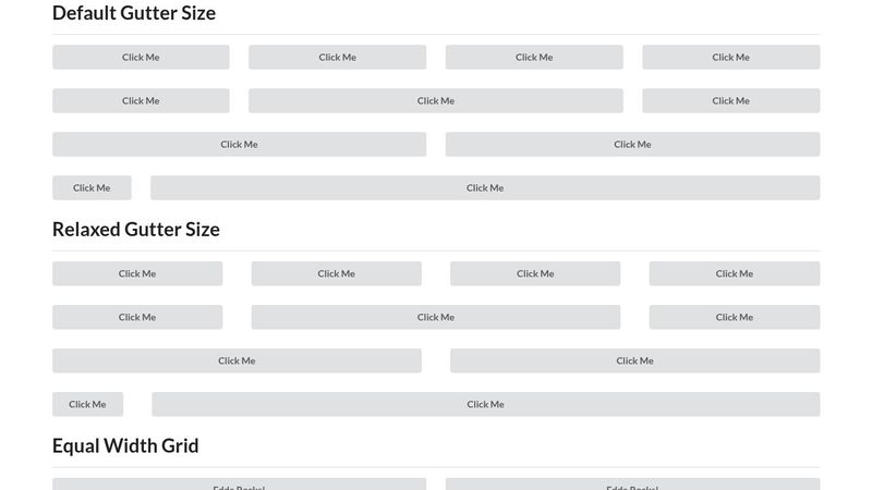 Semantic-UI Grid System