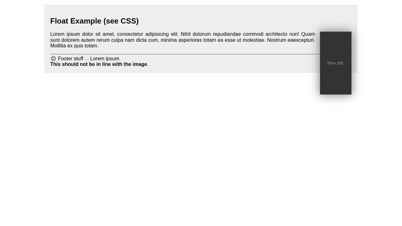 🔒 Float Layout and Clear