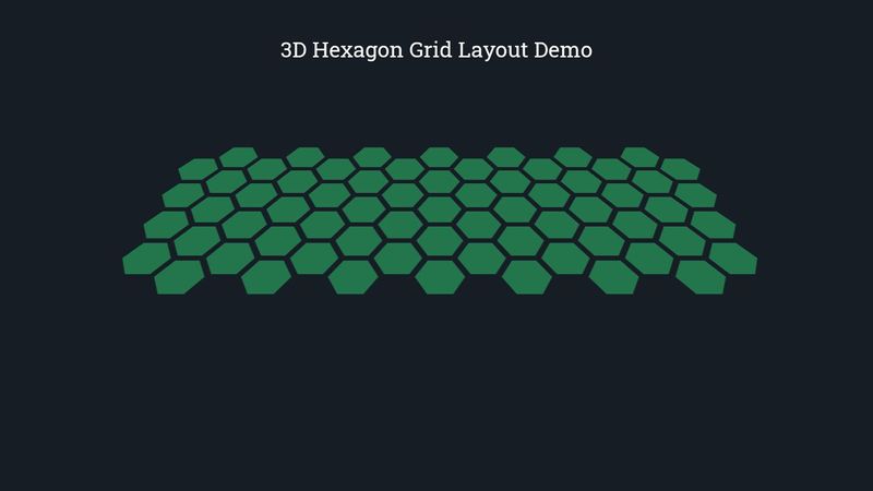 3D Hexagon Grid Layout With CSS3