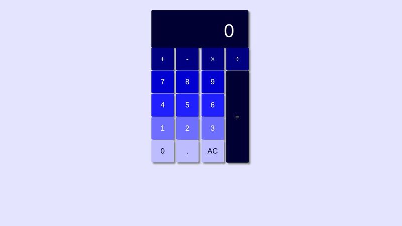 Calculator (pure JS)