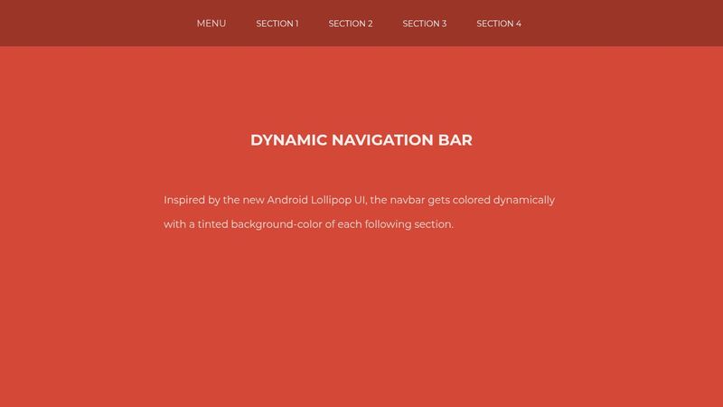DYNAMIC NAVIGATION BAR
