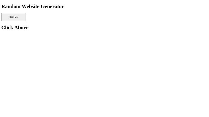 Random Website Generator
