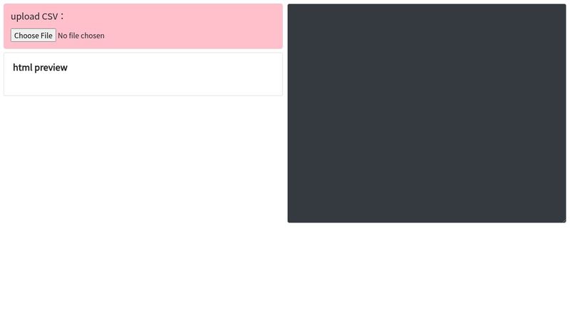 csv to html list-template