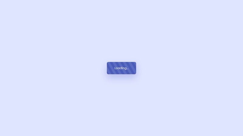 Button Loading Animation (CSS only)