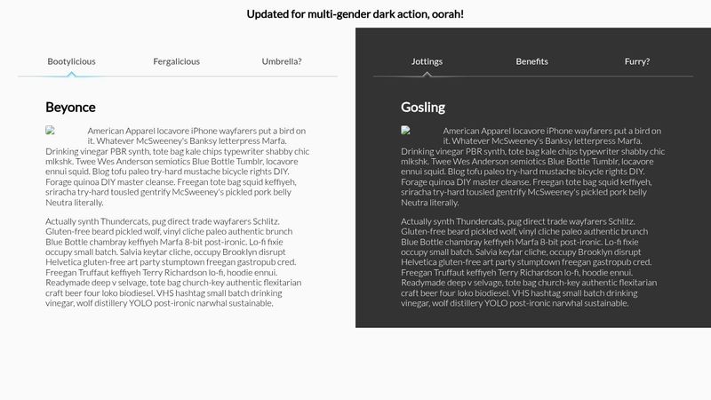 Minimal & Sexy Tabs using jQuery UI