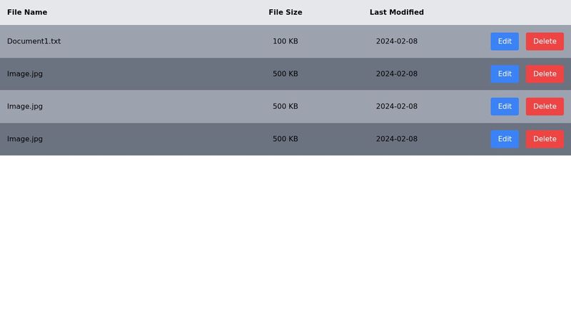 tailwindcss vue table