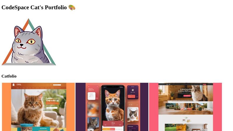 CS Cat HTML Portfolio 😺