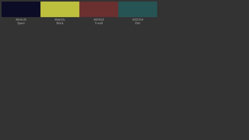 Boulder Dash Complementary Color Palette test