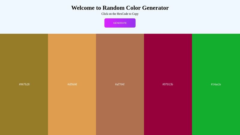 Random Color Generator