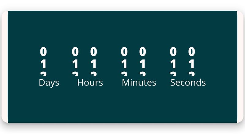 Countdown Timer with animation