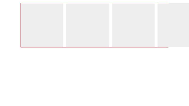 Overflow slider within container
