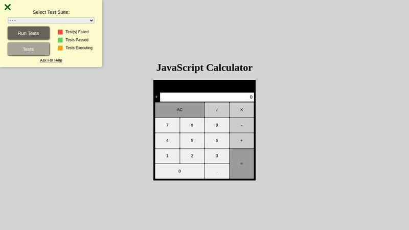 FCC: JavaScript Calculator