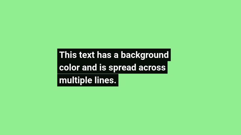 Multi-Line Padded Text