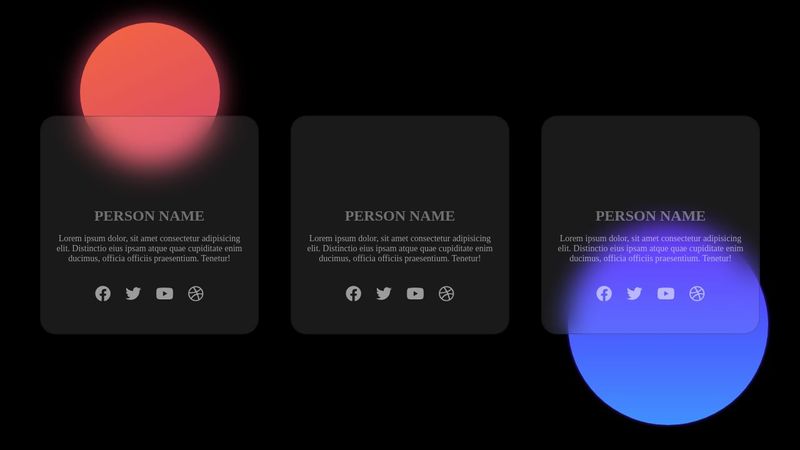 Profile Card Design with Glassmorphism Effect | Tilt.js Animation ...