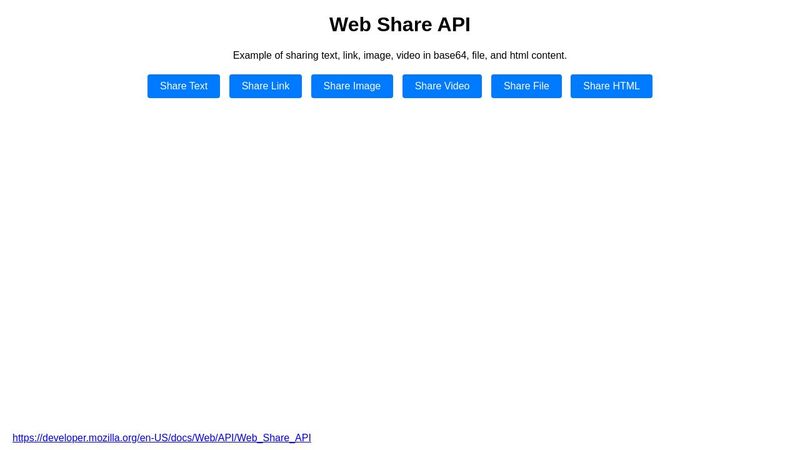 Web Share API