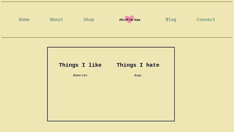 HTML and CSS: Section 3 Horizontal Nav bars
