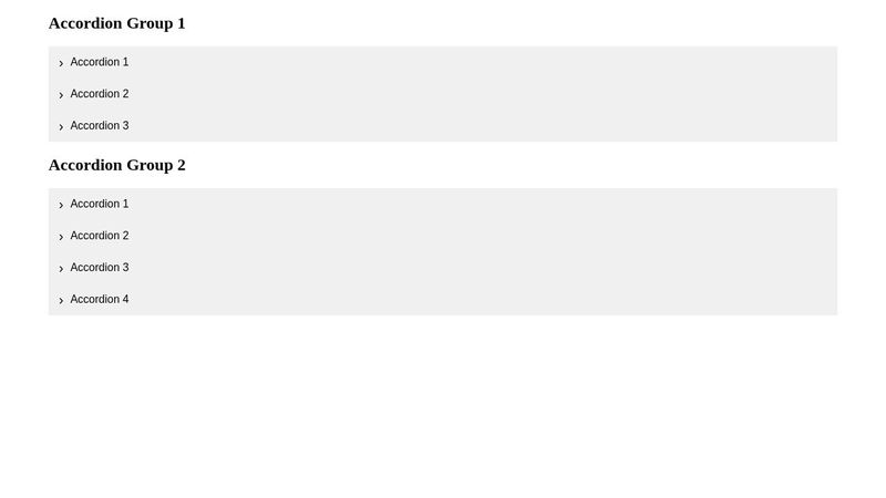 Accessible JavaScript Accordion