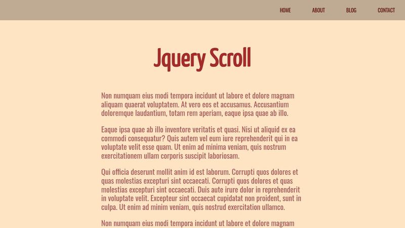 jQuery Scroll